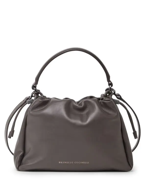 Brunello Cucinelli Mellow Bucket Bag - Brown
