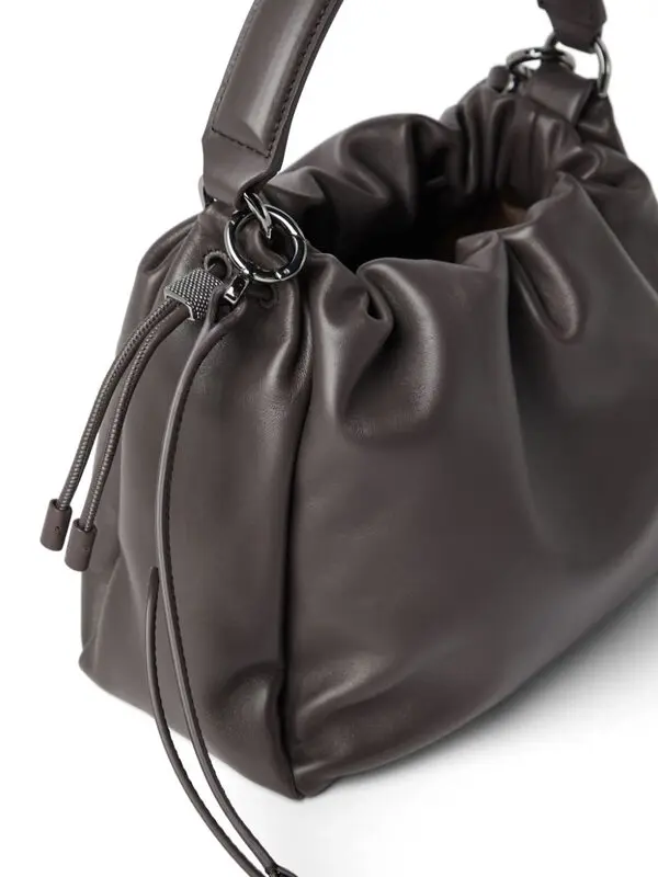 Brunello Cucinelli Mellow Bucket Bag - Brown