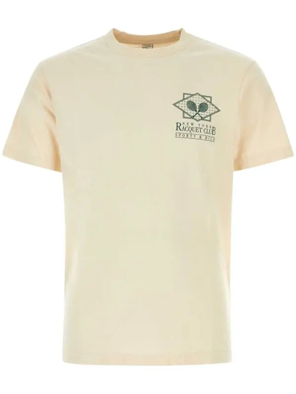 SPORTY & RICH Ny Racquet Club T-shirt - Neutrals