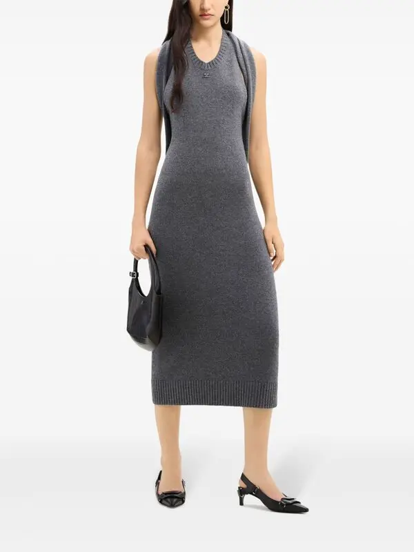 COURREGES Draped Midi Dress