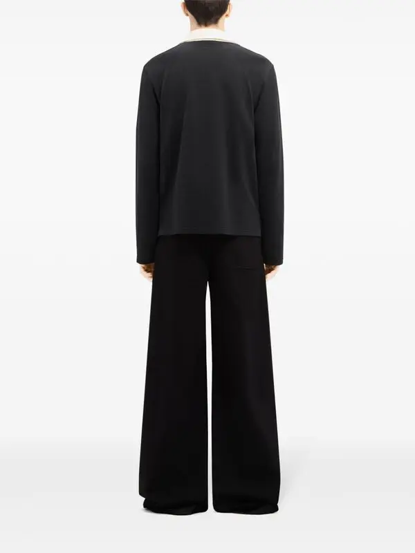 COURREGES Wide-leg Cotton-blend Trousers