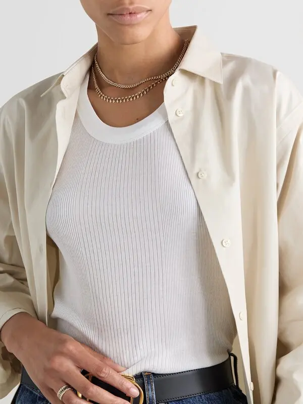 SYDNEY EVAN 14-karat Diamond Curb Link Necklace