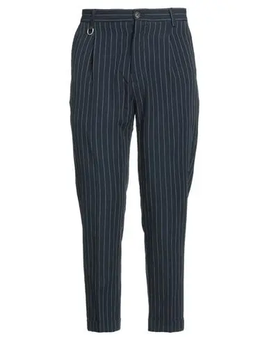 PAOLO PECORA Pinstriped Slim-leg Pants - Navy