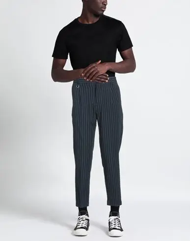 PAOLO PECORA Pinstriped Slim-leg Pants - Navy