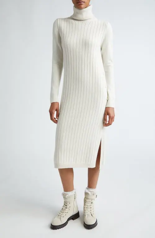 Eleventy Long Sleeve Virgin Wool & Cashmere Turtleneck Sweater Dress