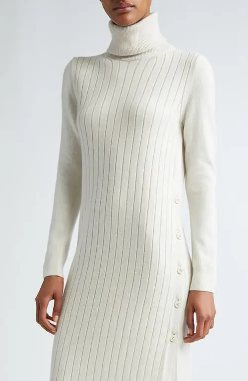 Eleventy Long Sleeve Virgin Wool & Cashmere Turtleneck Sweater Dress