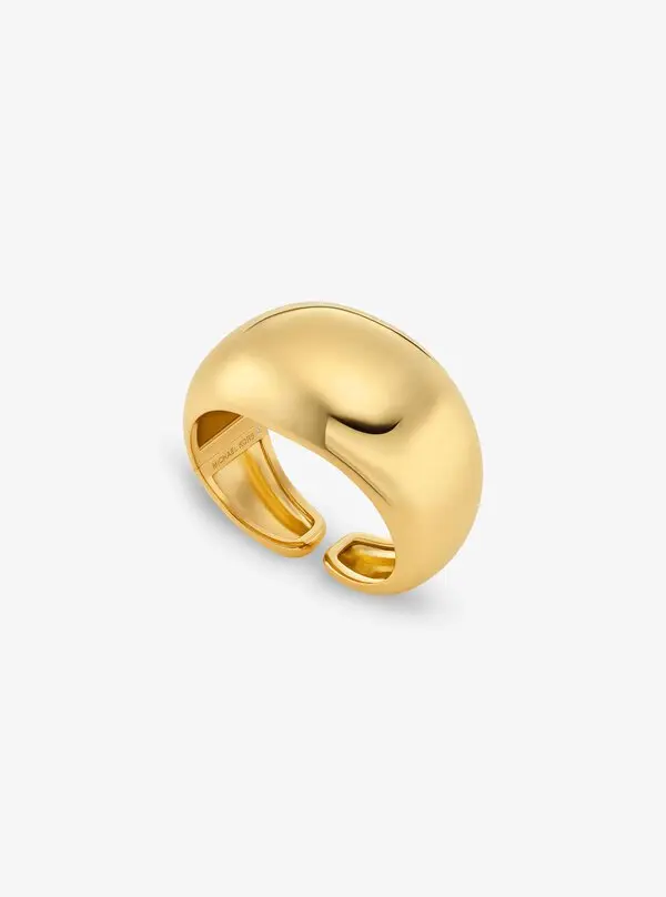 Michael Kors Large Precious Metal-plated Brass Bubble Cuff - Gold