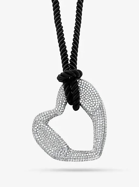 Michael Kors Pavé Heart Necklace