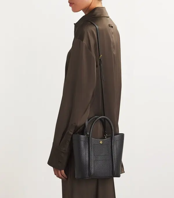 Harrods Grab Leather Rope Tote Bag