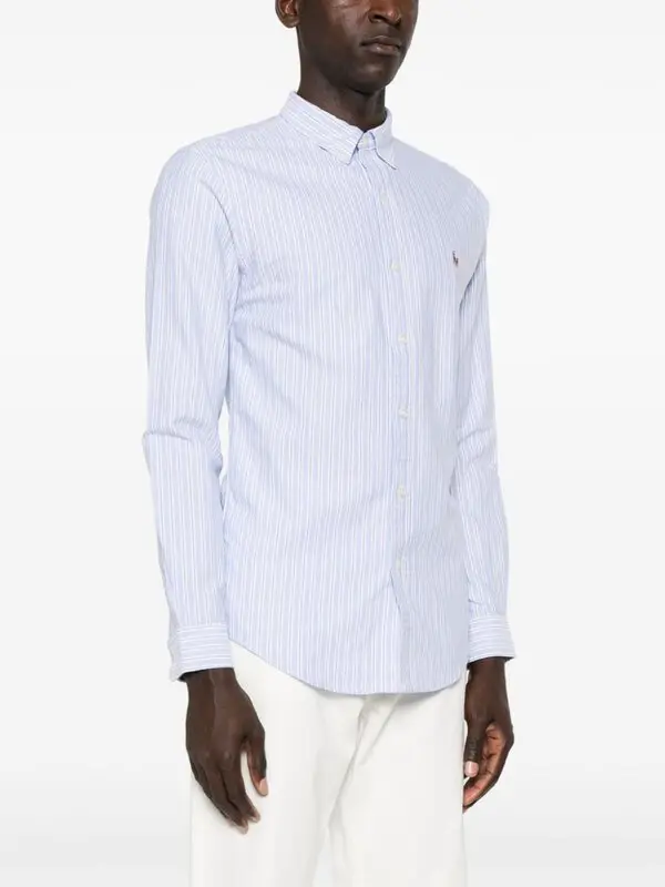 Polo Ralph Lauren Striped Cotton Shirt - Blue