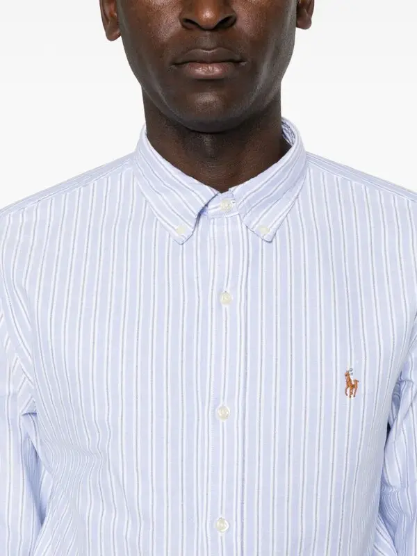 Polo Ralph Lauren Striped Cotton Shirt - Blue