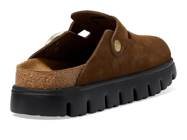 BIRKENSTOCK Boston Chunky Suede Clogs - Brown