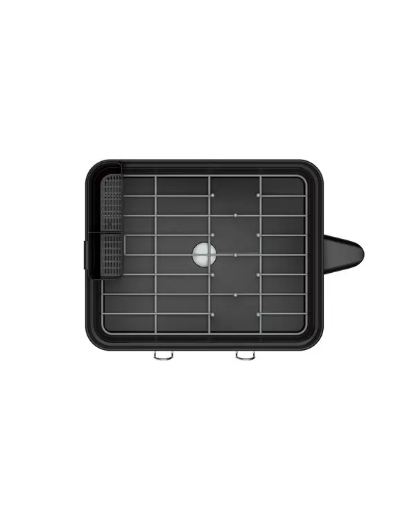 SIMPLEHUMAN Compact Steel Frame Dish Drying Rack With Swivel Spout Drain - Matte Blac