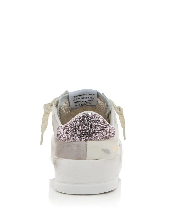 GOLDEN GOOSE Stardan Low Top Sneakers - White/pink