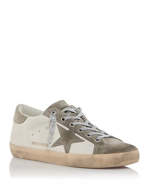 GOLDEN GOOSE Super-star Low-top Sneakers - White/ice