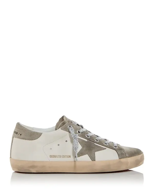 GOLDEN GOOSE Super-star Low-top Sneakers - White/ice