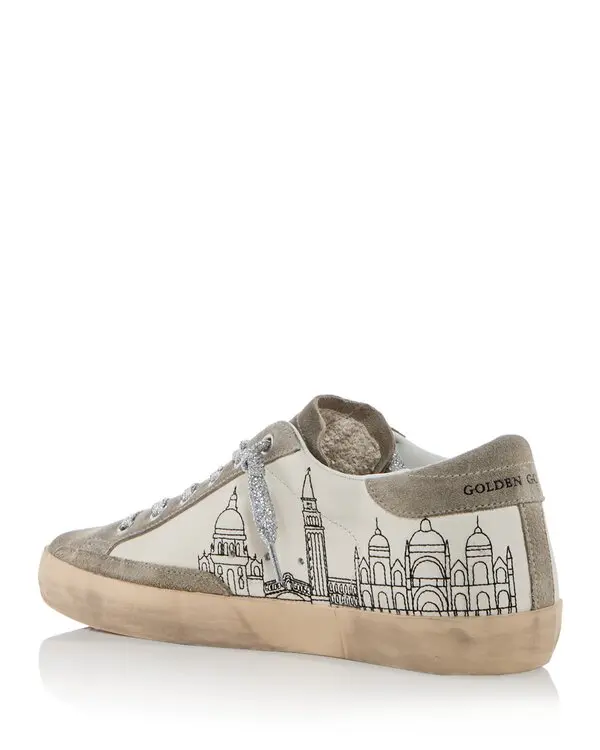 GOLDEN GOOSE Super-star Low-top Sneakers - White/ice
