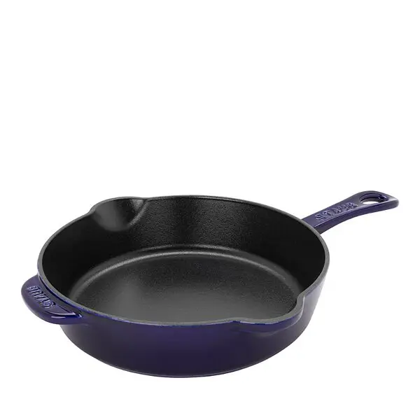 STAUB Cast Iron 8.5 Traditional Deep Skillet - Dark Blue
