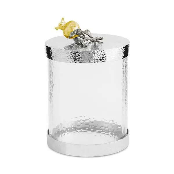 Michael Aram Pomegranate And Gold Small Canister - Silver