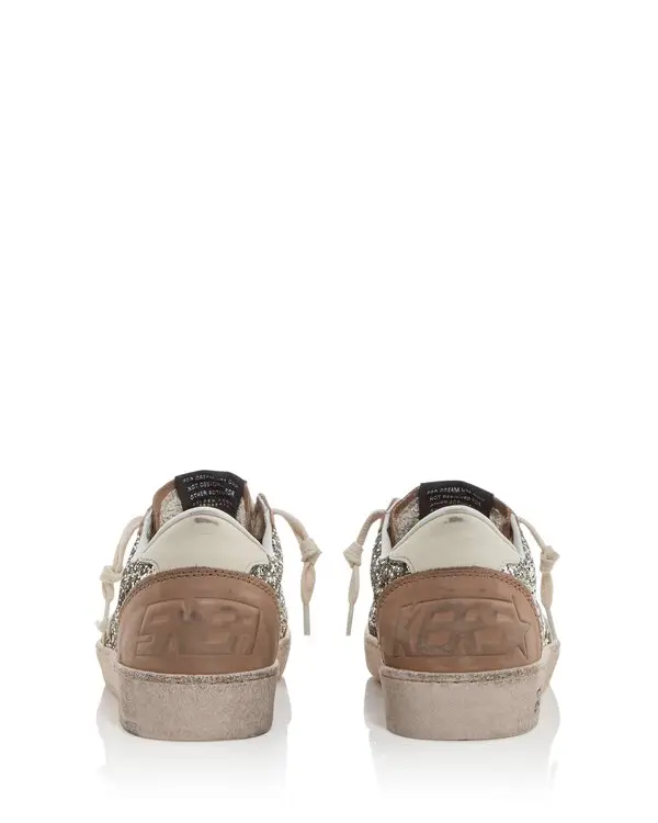 GOLDEN GOOSE Ball Star Low Top Sneakers - Platinum