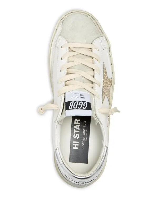 GOLDEN GOOSE Hi Star Low Top Sneakers - White