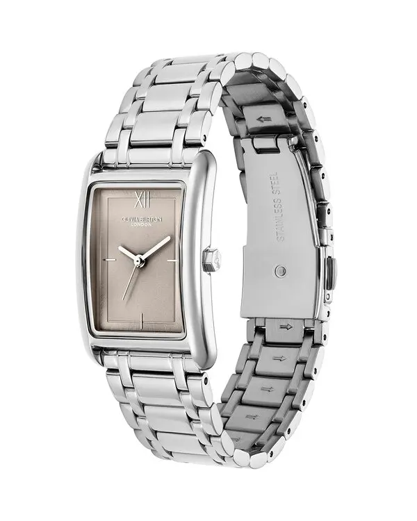 OLIVIA BURTON Grove Watch, 21mm X 30mm - Gray/silver