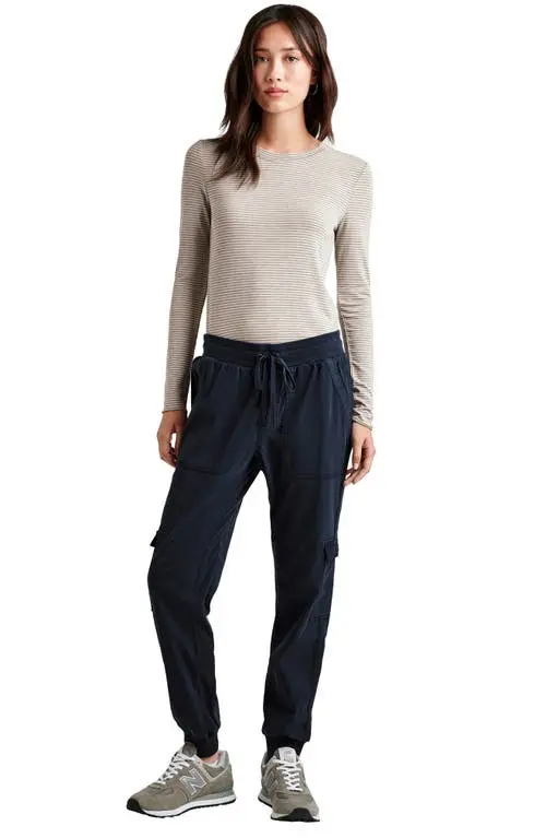 Splendid Jaclyn Drawstring Waist Joggers - Navy