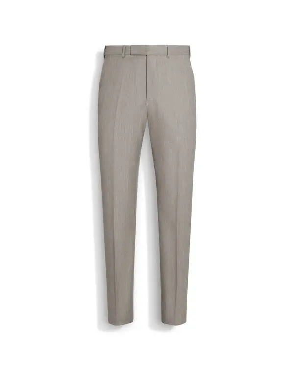 Zegna Centoventimila Wool Tailoring Pants - Beige