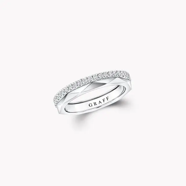 Graff Laurence Signature Diamond And Gold Band - White Gold