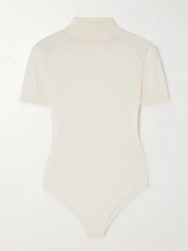 Alaïa Wool-jersey Turtleneck Bodysuit