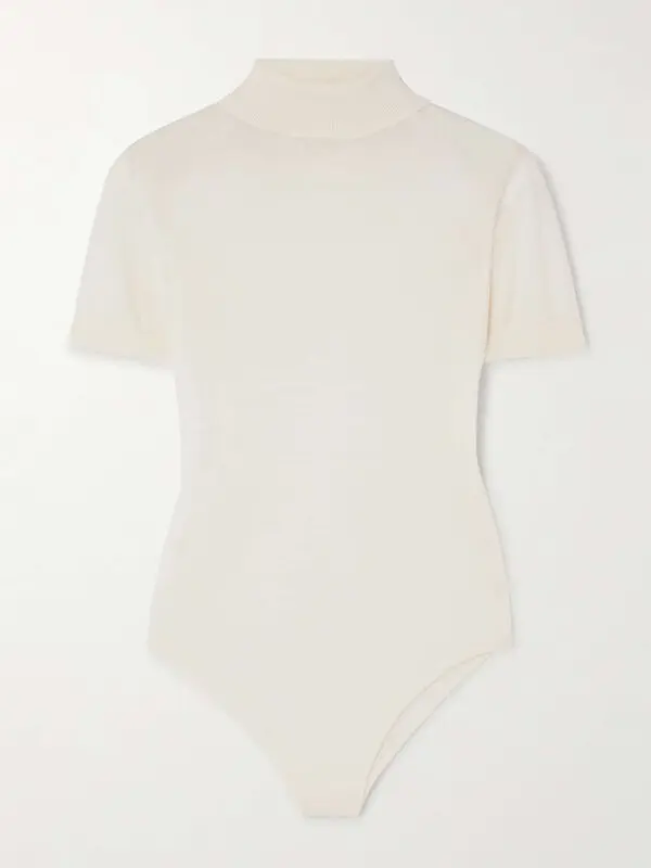 Alaïa Wool-jersey Turtleneck Bodysuit