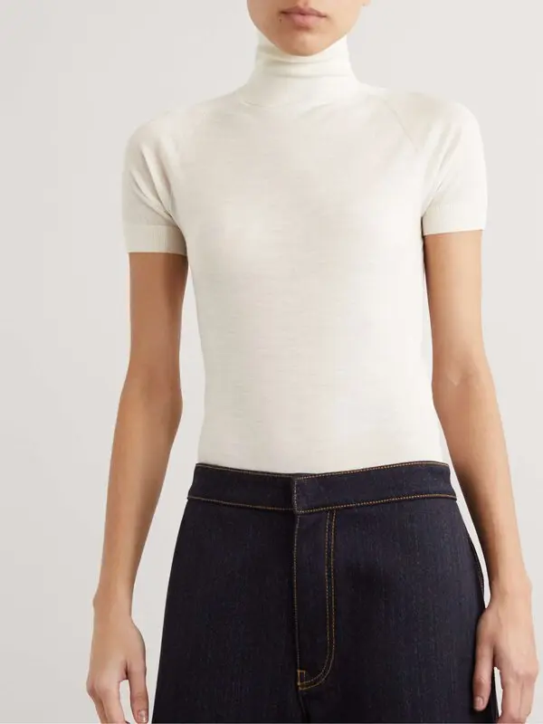 Alaïa Wool-jersey Turtleneck Bodysuit