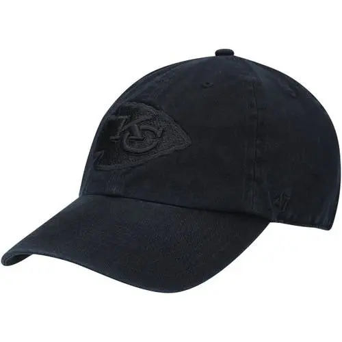 '47 Kansas City Chiefs Team Tonal Clean Up Adjustable Hat - Black