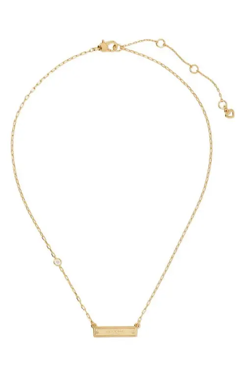 Kate Spade New York Sam Icon Bar Necklace