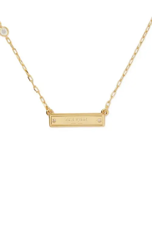 Kate Spade New York Sam Icon Bar Necklace