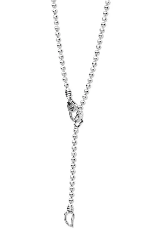 Lagos Caviar Spark Lightning Bolt Diamond Pendant Necklace