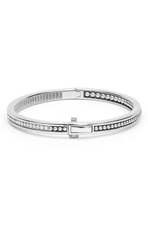 Lagos Caviar Spark Diamond Bangle Bracelet