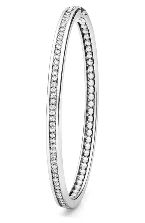 Lagos Caviar Spark Diamond Bangle Bracelet