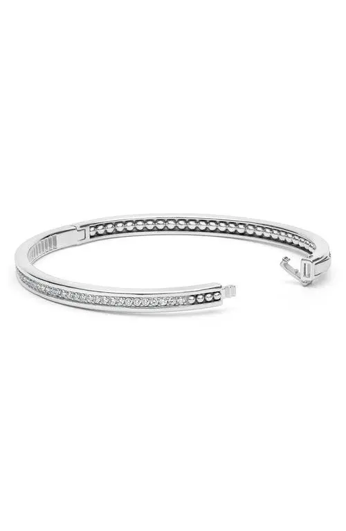 Lagos Caviar Spark Diamond Bangle Bracelet