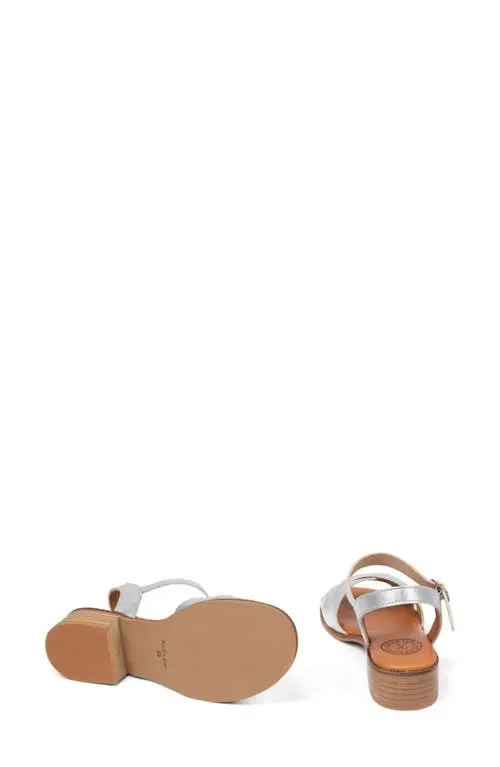 Penelope Chilvers Shepherdess Ankle Strap Sandal - Silver
