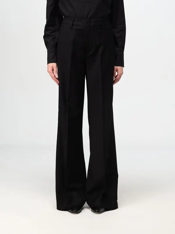 PT TORINO Wide Leg Trousers - Black