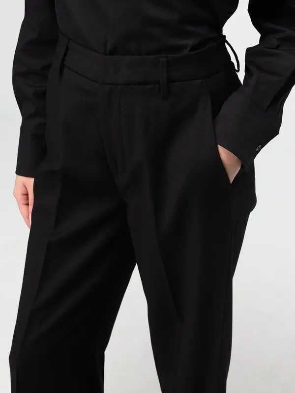 PT TORINO Tailored Wide Leg Pants - Black