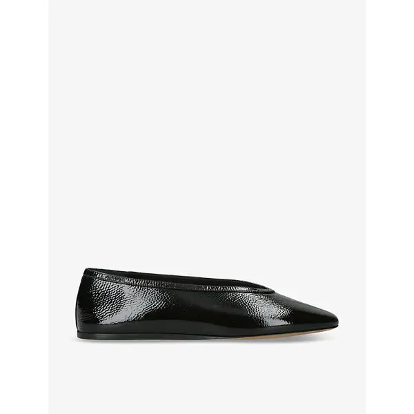 Le Monde Beryl Luna Pointed-toe Leather Pumps - Black