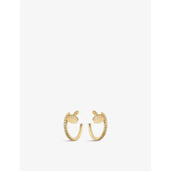 CARTIER Juste Un Clou Diamond Earrings - Yellow Gold