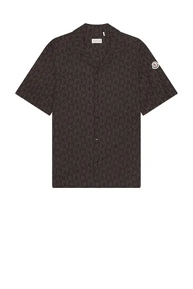 Moncler Short Sleeve Shirt - Brown