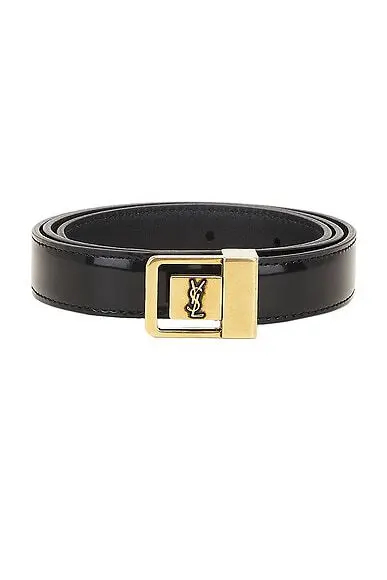 Saint Laurent Boucle La 66 Buckle Belt - Nero