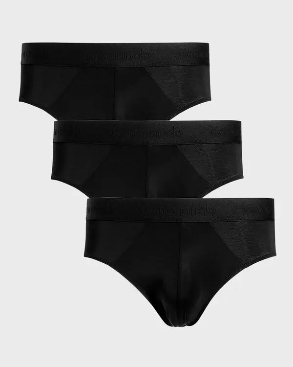 Commando 3-pack Micro-modal Briefs - Black