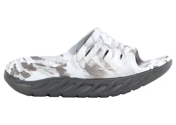 Hoka One One Ora Recovery Slide - Lunar Rock/sharkskin