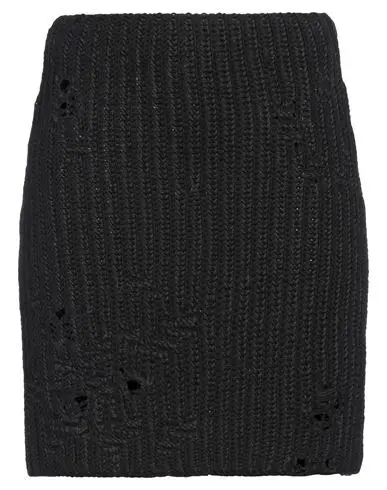 JW Anderson Distressed Cable-knit Pencil Skirt - Black