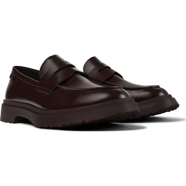 Camper Walden Apron Toe Penny Loafer - Dark Brown